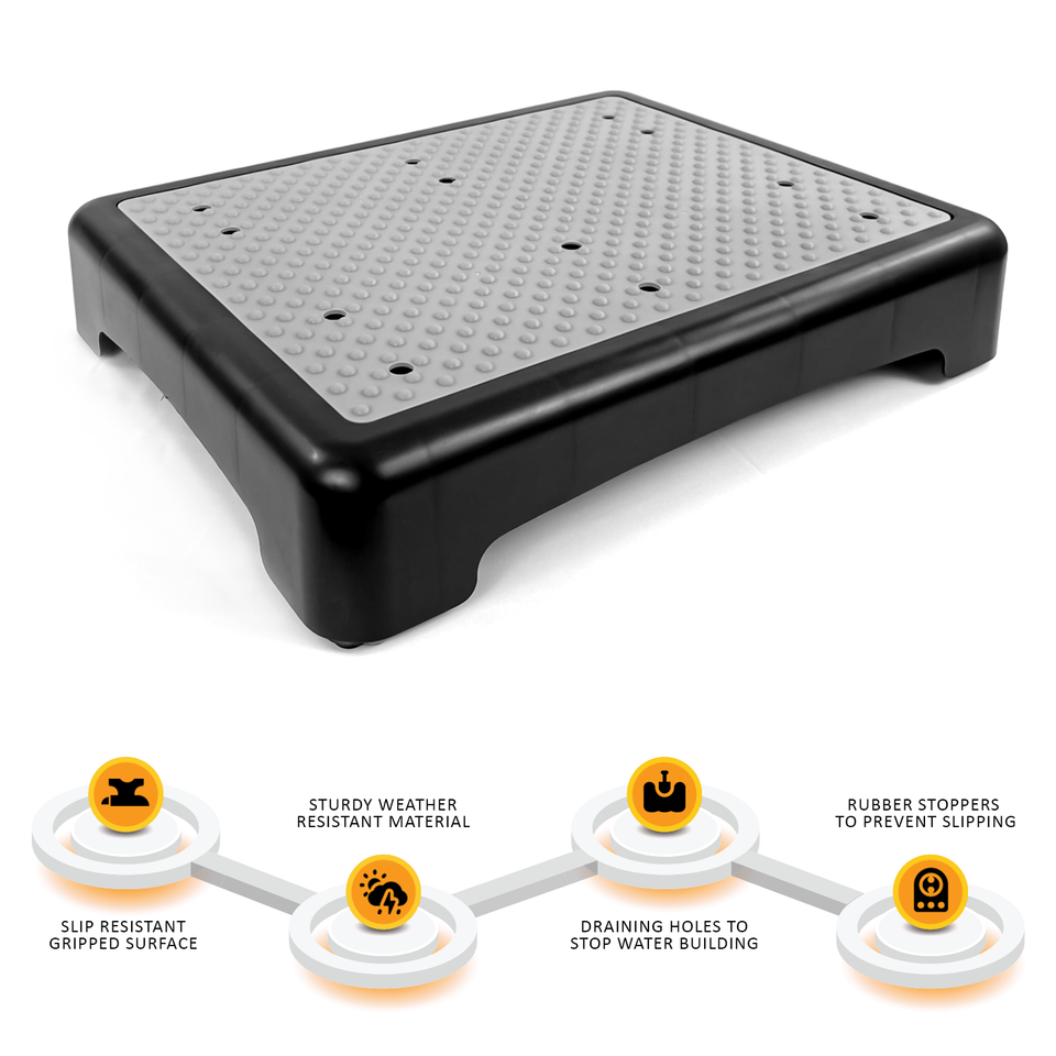 ELDERLY DISABILITY DOOR WALKING ANTI SLIP HALF STEP STOOL OUTDOOR ...