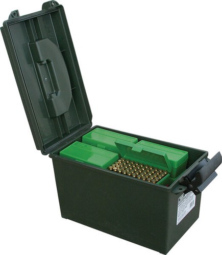 MTM Ammunition Can Storage Box Water Resistant Extra Strong Forest ...