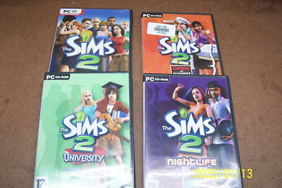 Sims 2 & Expansions -Nightlfe - University & Open for Business | eBay