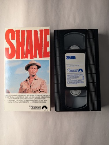 Shane VHS Video Tape 1953 1980 Paramount Home Video Alan Ladd Jean ...