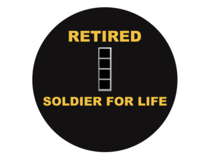 4" army cw4 chief warrant officer retired bumper sticker decal usa made ...