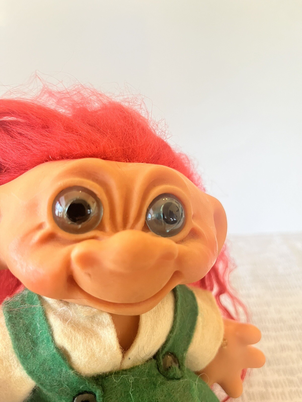 Vintage Dam Troll Doll Bank 6.5 Red Hair and Orignal Felt Outfit | eBay
