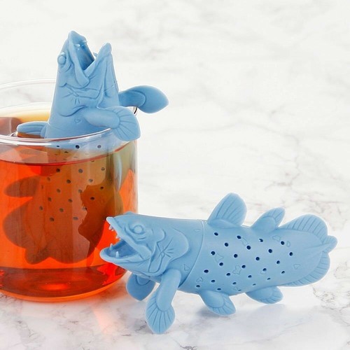 COLORATA Silicon Animal Tea Infuser Strainer Coelacanth 4 x 11.2 x 5.7 ...