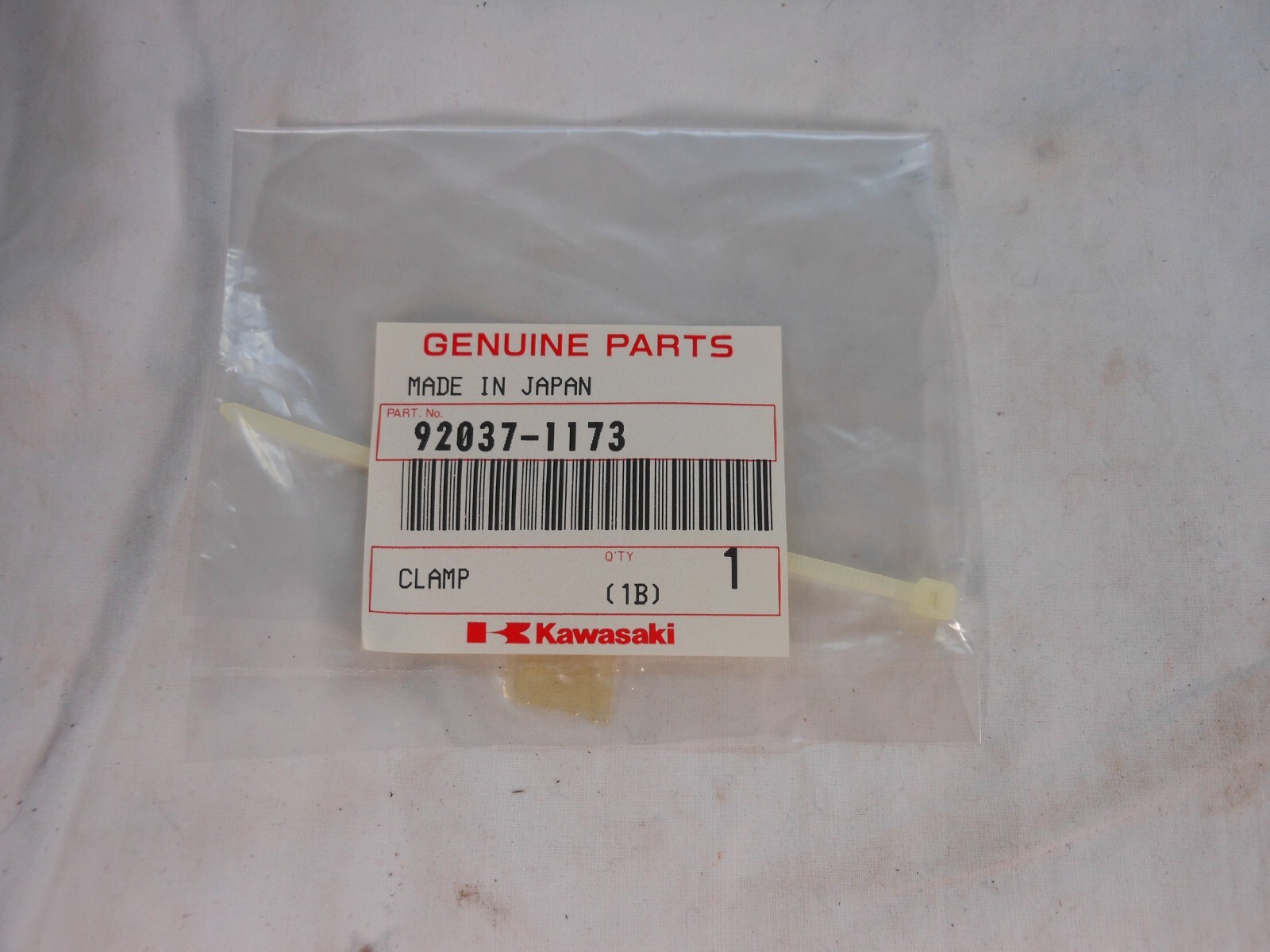 Kawasaki, NOS OEM, KX125, KX175, Spark Plug Cap Clamp, # 92037-1173 ...