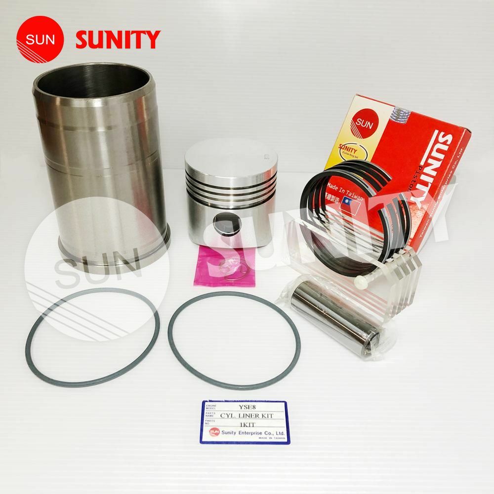 TAIWAN SUNITY - liner kit piston pin clips rings for yanmar YSE8 engine ...