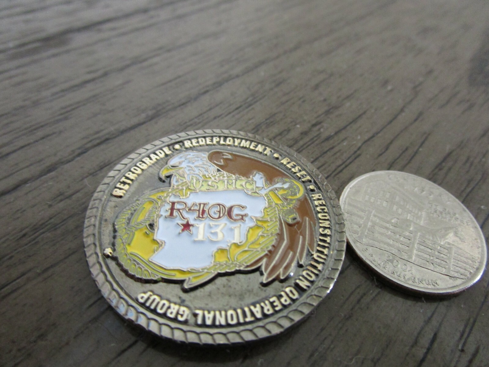 USMC Retrograde Redeployment Reconstitution Ops Group Challenge Coin ...
