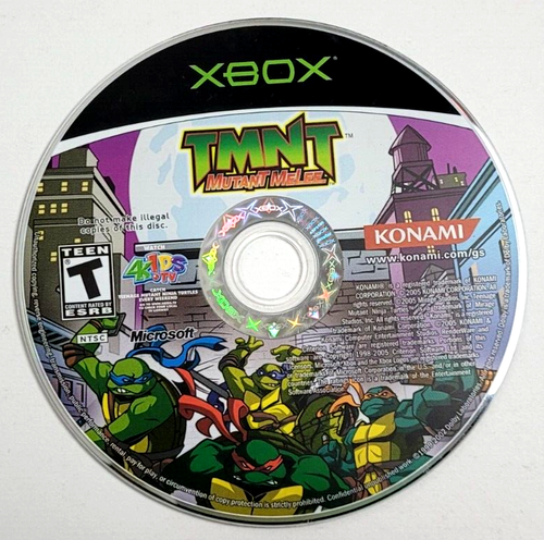 TMNT MUTANT MELEE - XBOX GAME - GAME DISC ONLY - TEENAGE MUTANT NINJA ...