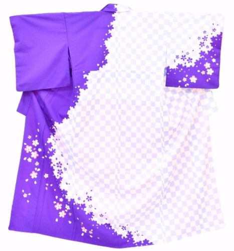 JAPANESE KIMONO VINTAGE JACKET ROBE TRADITIONAL DANCE COSTUME HITOE ...