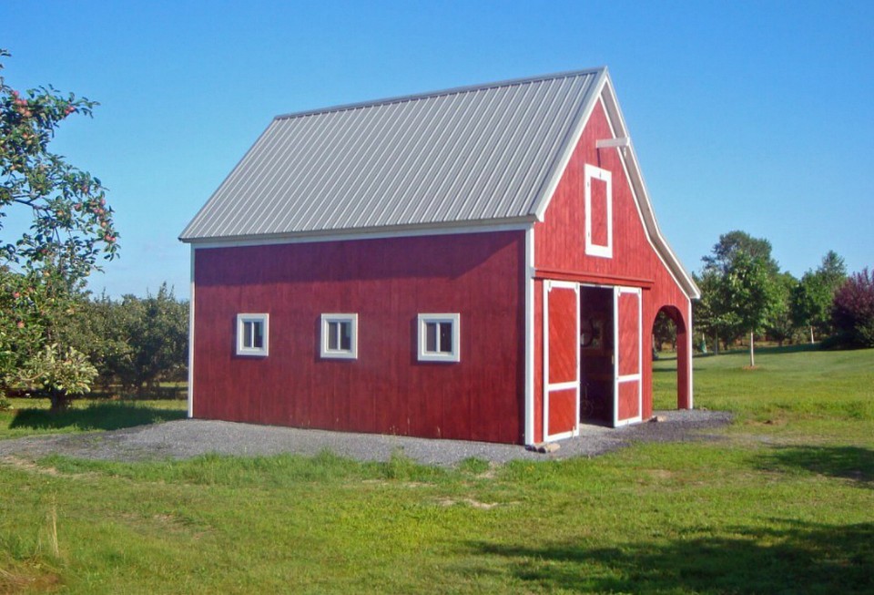 3 Small Animal Barn Designs- Complete Pole-Barn Construction Plans (B2 ...