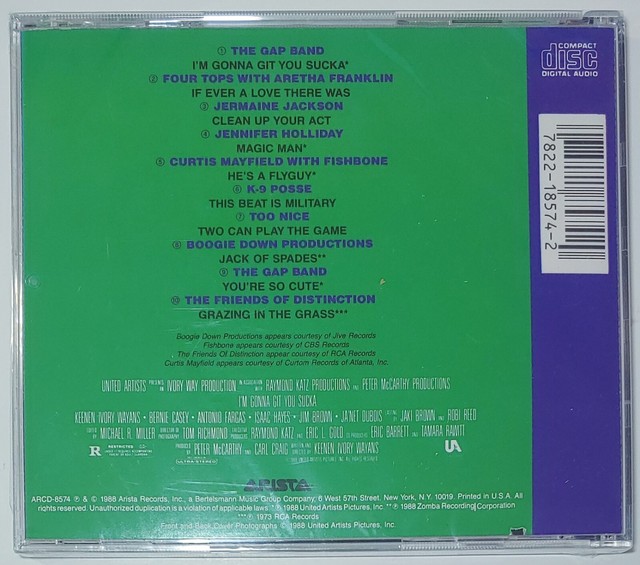 Keenen Wayans I'm Gonna Git You Sucka / Soundtrack CD 1988 Arista for ...