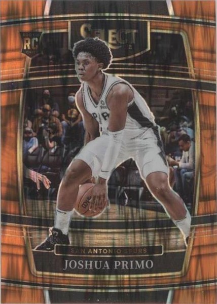 2021-22 Panini Select - Concourse Orange Flash Prizm #68 Joshua Primo ...