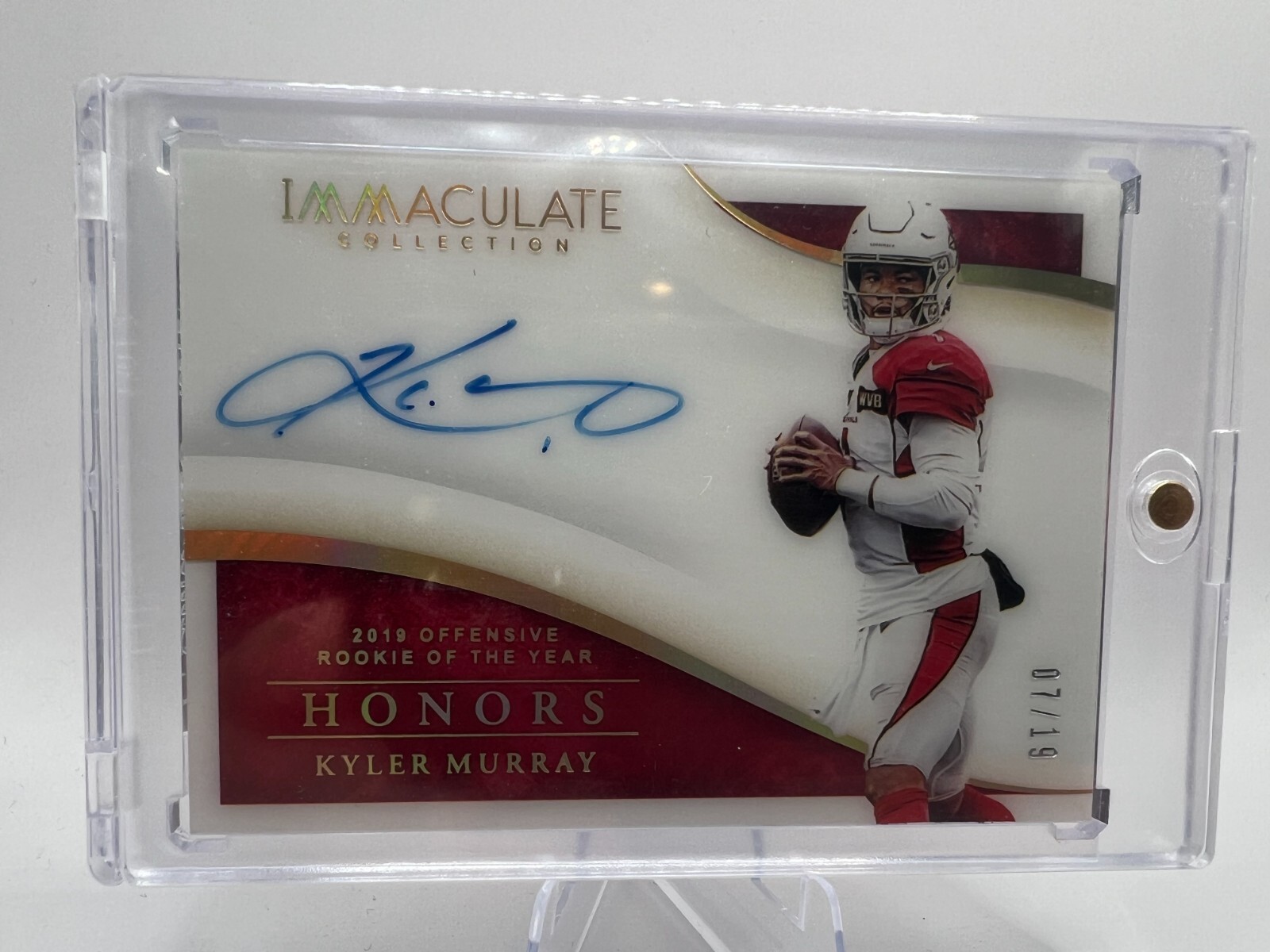 2020 Immaculate Collection Kyler Murray Honors Signature Gold On-Card ...