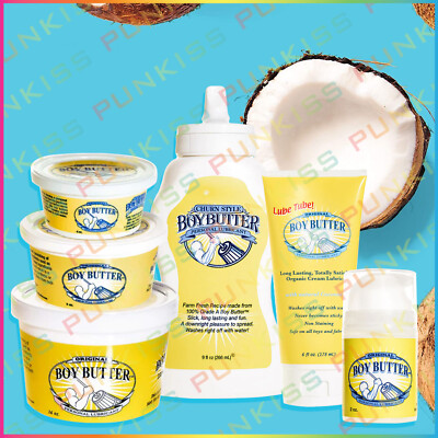 BOY BUTTER Original Coconut Oil Based Lube💋Long Lasting Natural Feel ...