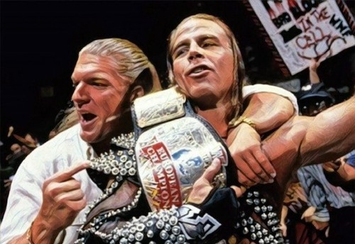 Classic Sports Prints - WWE HHH HBK Shawn Michaels - READY2Hang-Canvas ...