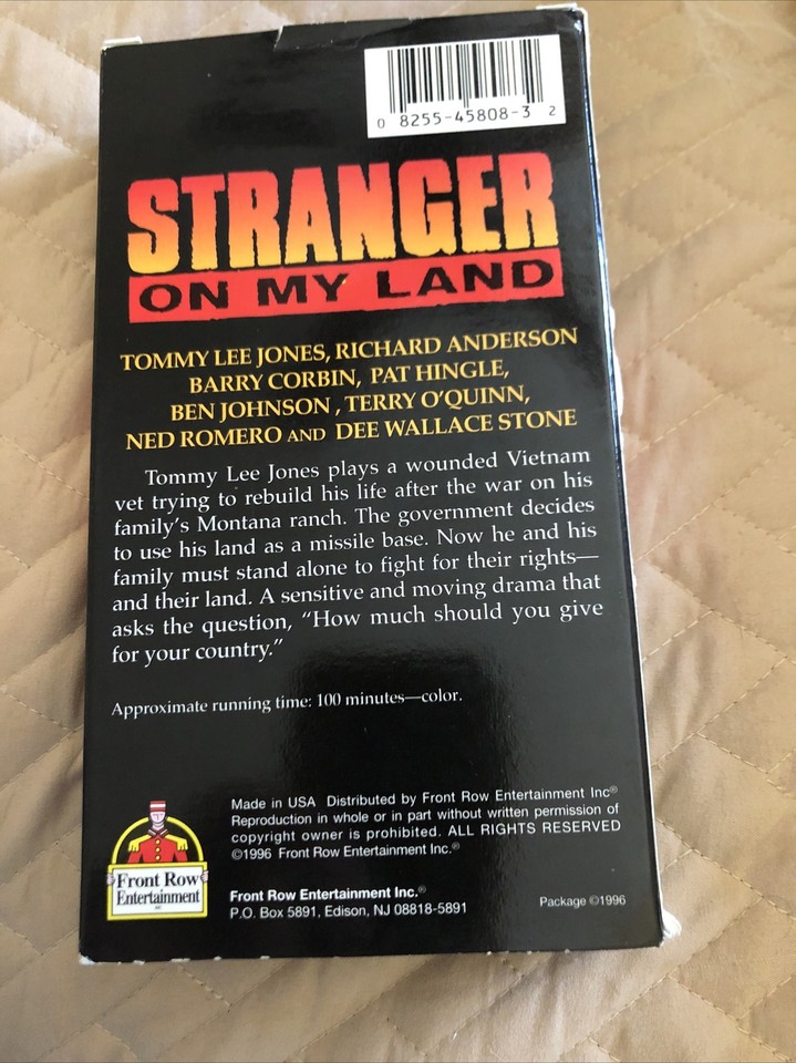 Stranger on My Land (VHS, 1996, Front Row Entertainment) LN - Rare ...