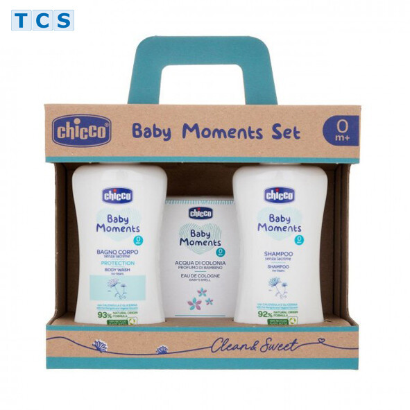 CHICCO baby moments - Geschenkset Badeschaum Shampoo und Kölnisch Wasser online kaufen | eBay