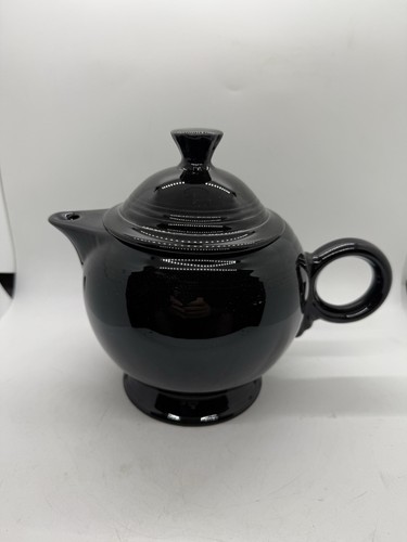 HTF Fiestaware Black Teapot Fiesta Retired Large 44 oz Tea Pot with Lid ...