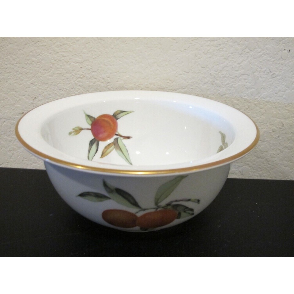 Lot Royal Worcester Evesham Gold - 8" Quiche, 9" Mixing Bowl, Round ...