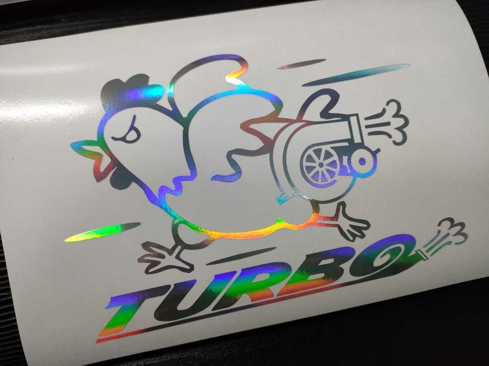 Turbine bird sticker Toyota Nissan Mazda Subaru Suzuki chicken hologram ...