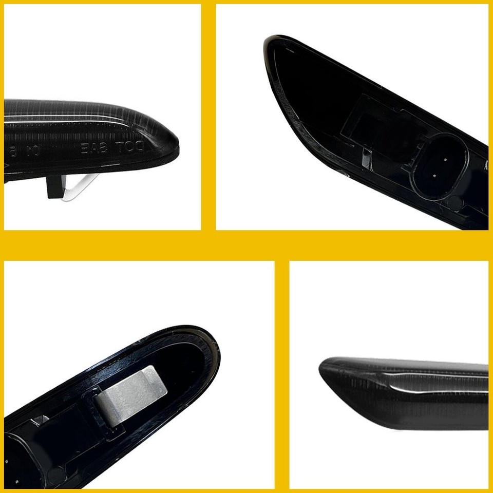 For BMW E61 Smoked LED Fender Side Light Marker Sequential Turn Signal ...