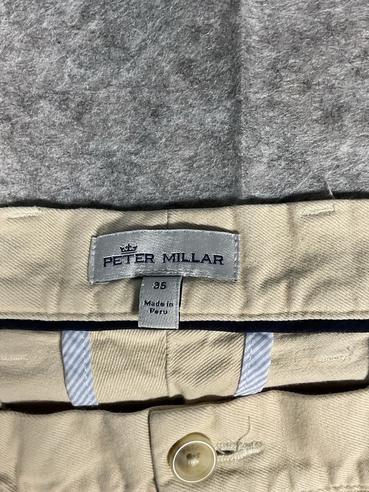 Peter Millar Crown Pants ME0B06 Men's 35Wx30L Pima Cotton Flat-Frt | eBay
