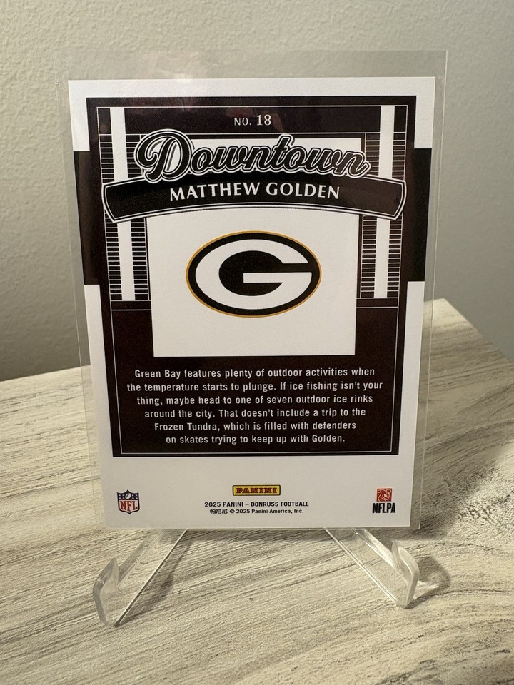 2025 Panini Donruss Football - Matthew Golden Rookie DOWNTOWN Case Hit ...