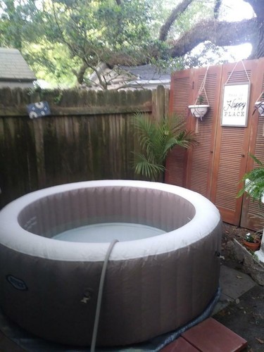 Intex 28403E Round Portable Inflatable Hot Tub Spa Set for sale online ...