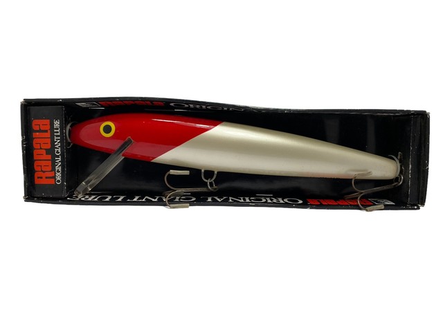 Rapala Original 29" Giant Lure Red Head (Rare) Red & White Double Hook ...