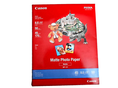 Canon Pixma Matte Photo Paper MP-101 8.5"x11" 50 Sheets | eBay