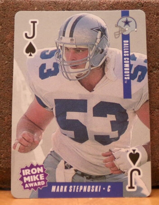 1994 BICYCLE NFL FOOTBALL CARD DITKA'S PICKS: MARK STEPNOSKI DALLAS ...