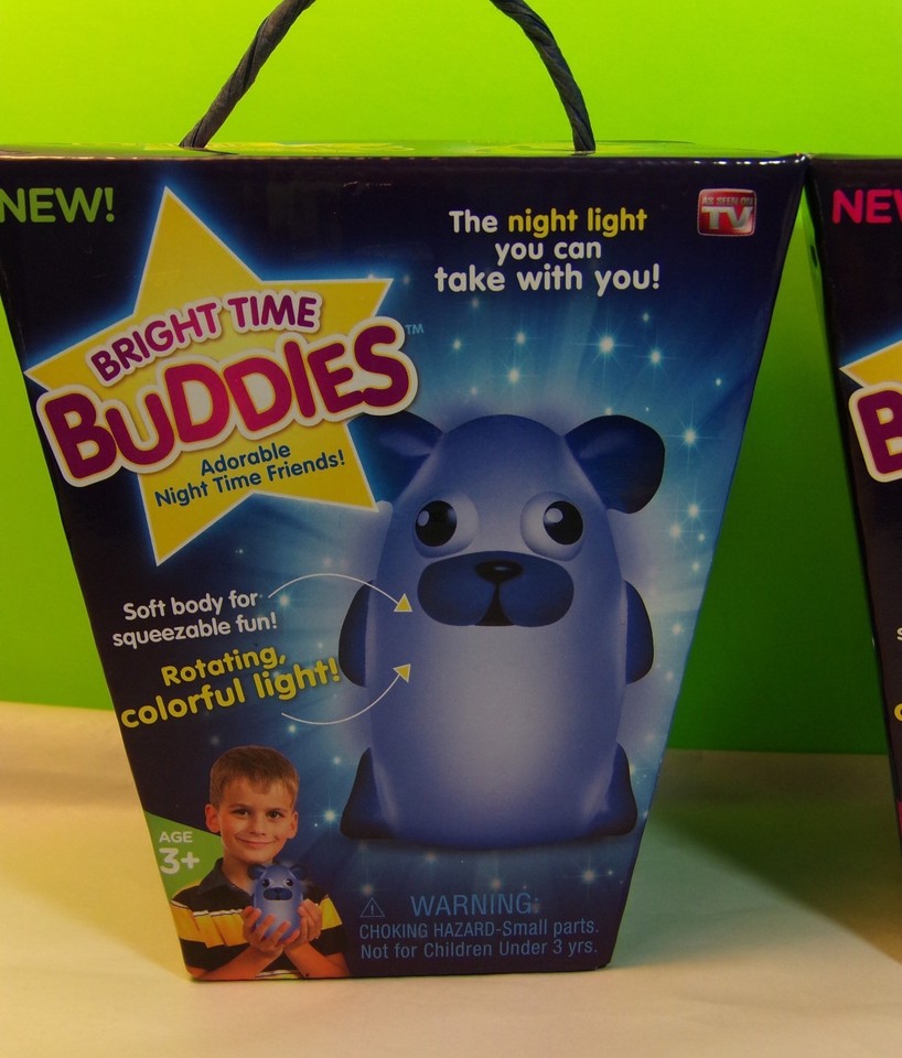 Lot Of 2 Bright Time Buddies Dog And Unicorn Rotating Night Light Lamp ...