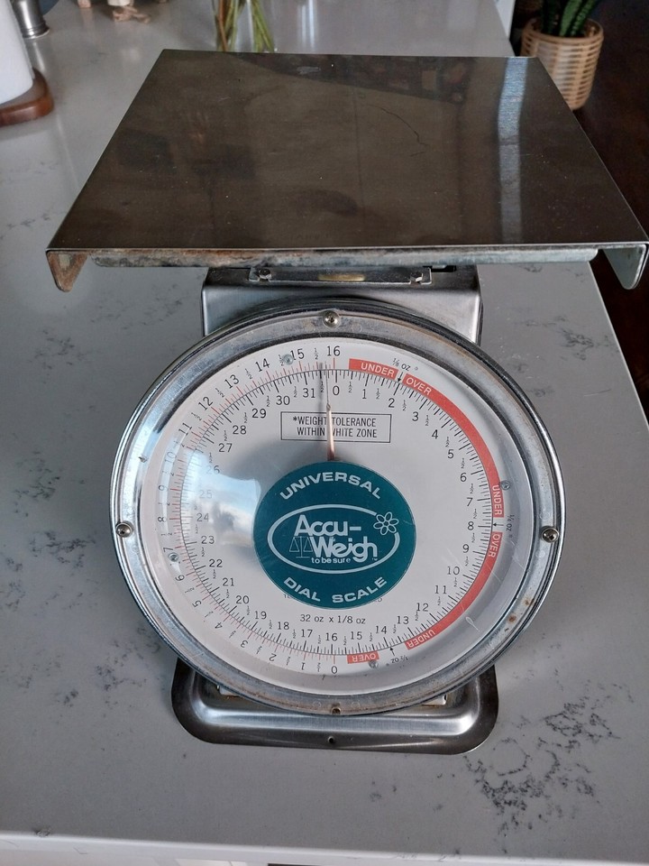 Scale, Accu-Weigh 2lb x 1/8oz Dial Portion Scale 812027030423| eBay