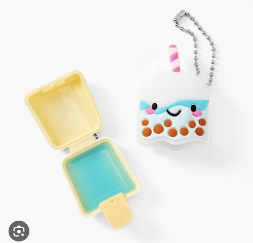 Claire’s Pucker Pop Boba Tea Coconut Mango Lipgloss Backpack Keychain ...
