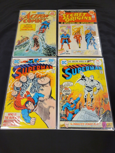 Superman 271, 286; Action Comics 439; Secret Origins 1 (DC Lot) VG to ...