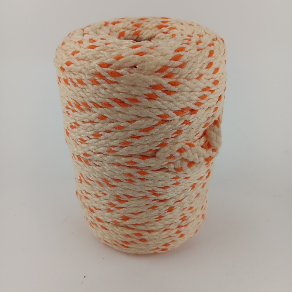 New Maxi-Cord 6mm Braided Polypropylene Orange Tan Macrame Cord 100 Yds ...