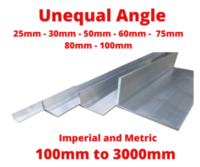 Aluminium Unequal Angles 25mm 30mm 50mm 60mm 75mm 80mm 100mm - Custom ...