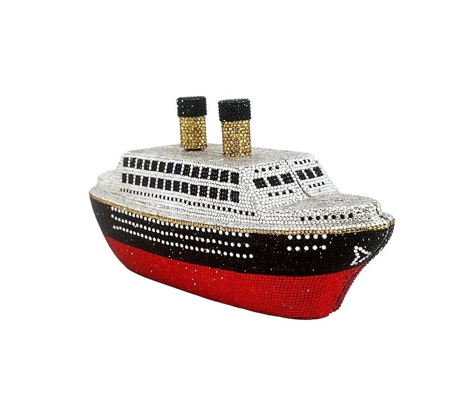 Boat Shaped Crystal Cruise Ship Purse Bag Clutch - NEW - USA Shipping ...