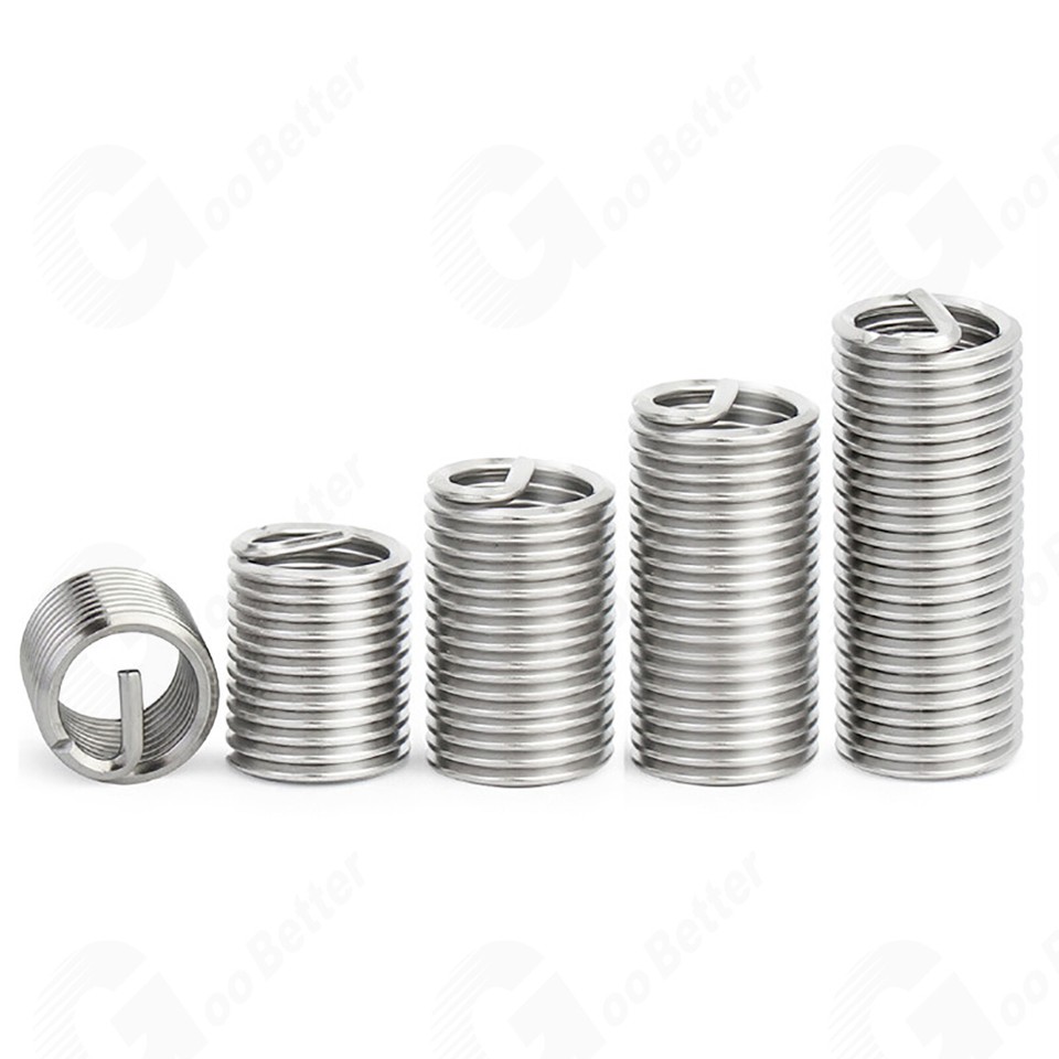 200Pcs Helicoil Thread Repair Insert Stainless Steel Kit M3 M4 M5 M6 M8 ...