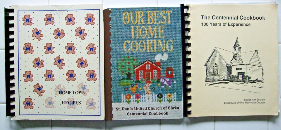Lot Of 28 Spiral Bound Church / Community Cookbooks All Western ...