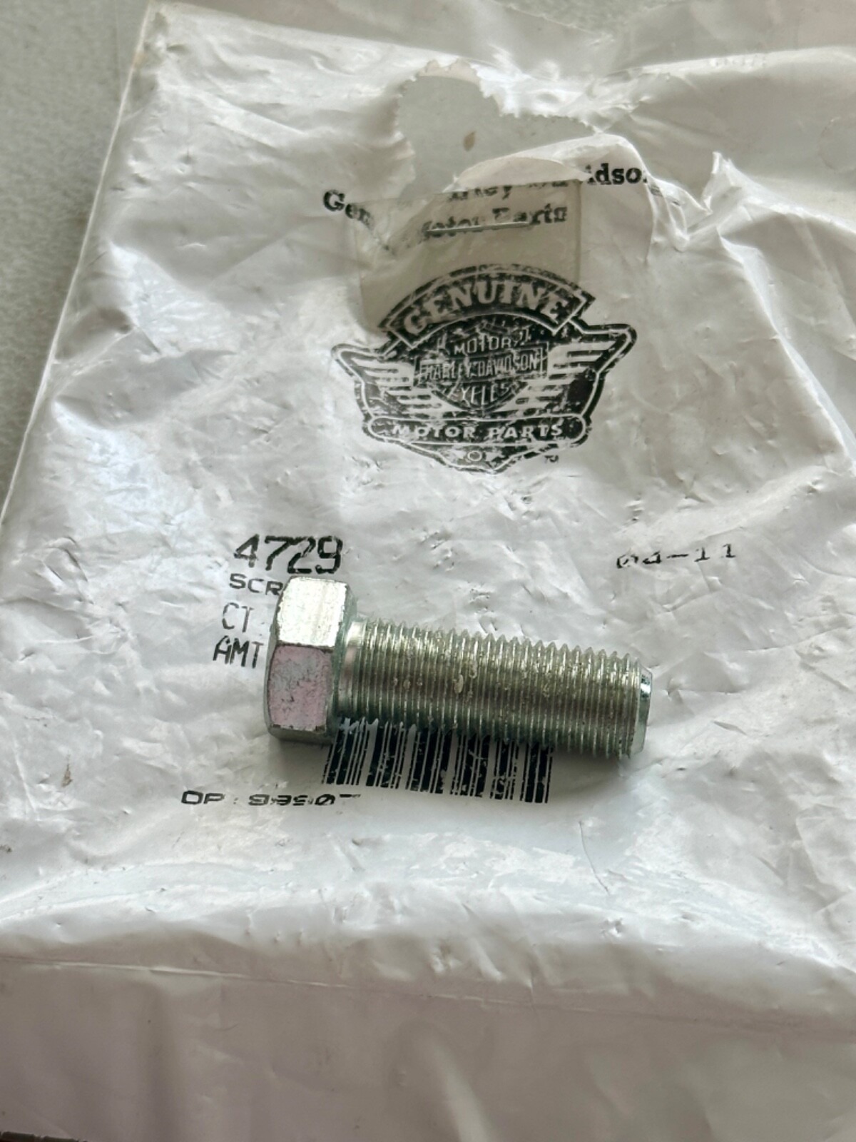 HARLEY 4729 HEX HEAD BOLT OEM NOS | eBay