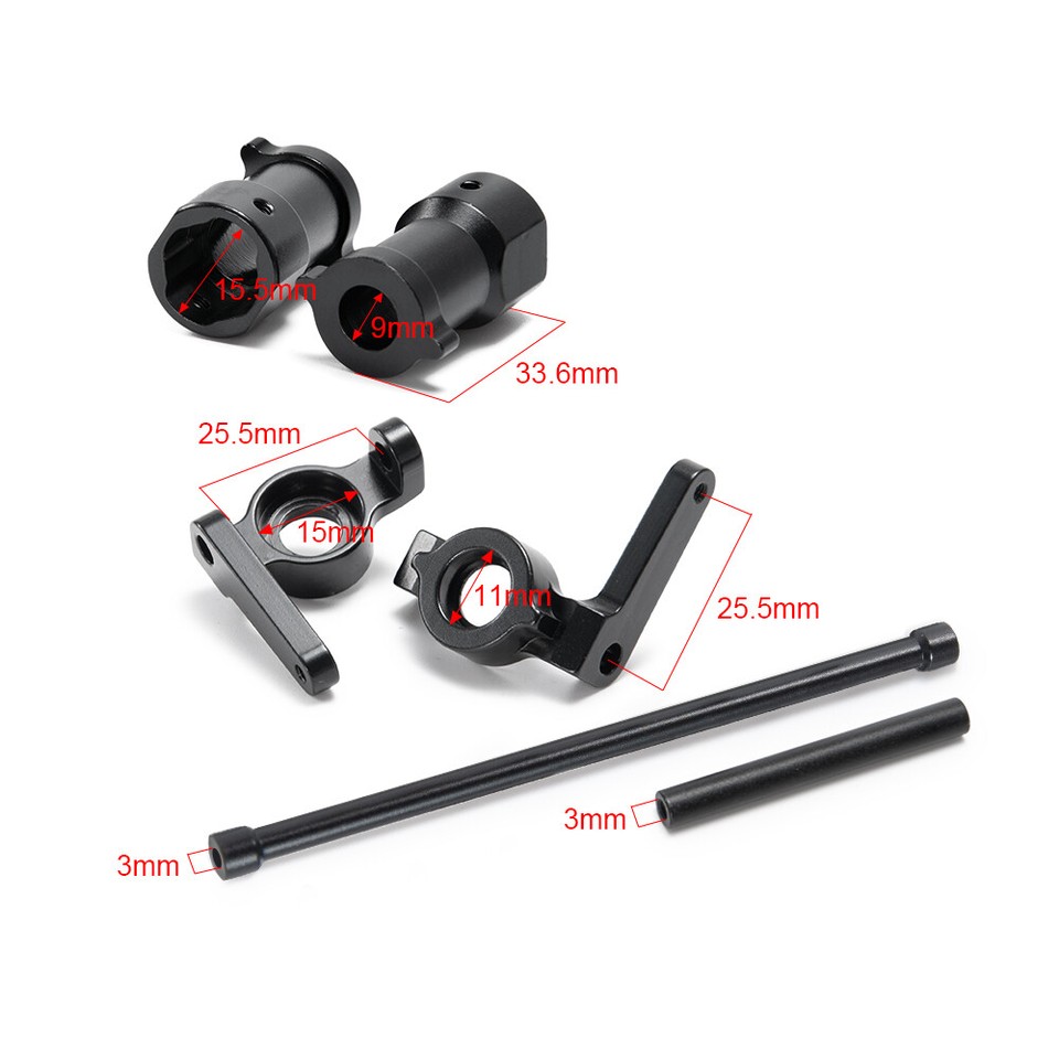 4PC RC Car Snow Tires Tracks Wheel Conversion For 1/10 TRX4 SCX10 RC ...
