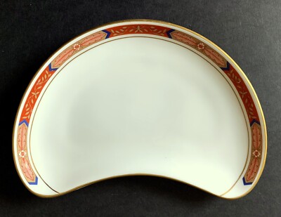 Royal Worcester Beaufort Crescent Salad Plate Rust Red VHTF | eBay