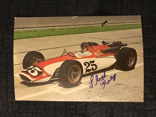Lloyd Ruby Vintage Signed Indianapolis Indy 500 Oversized Post Card ...