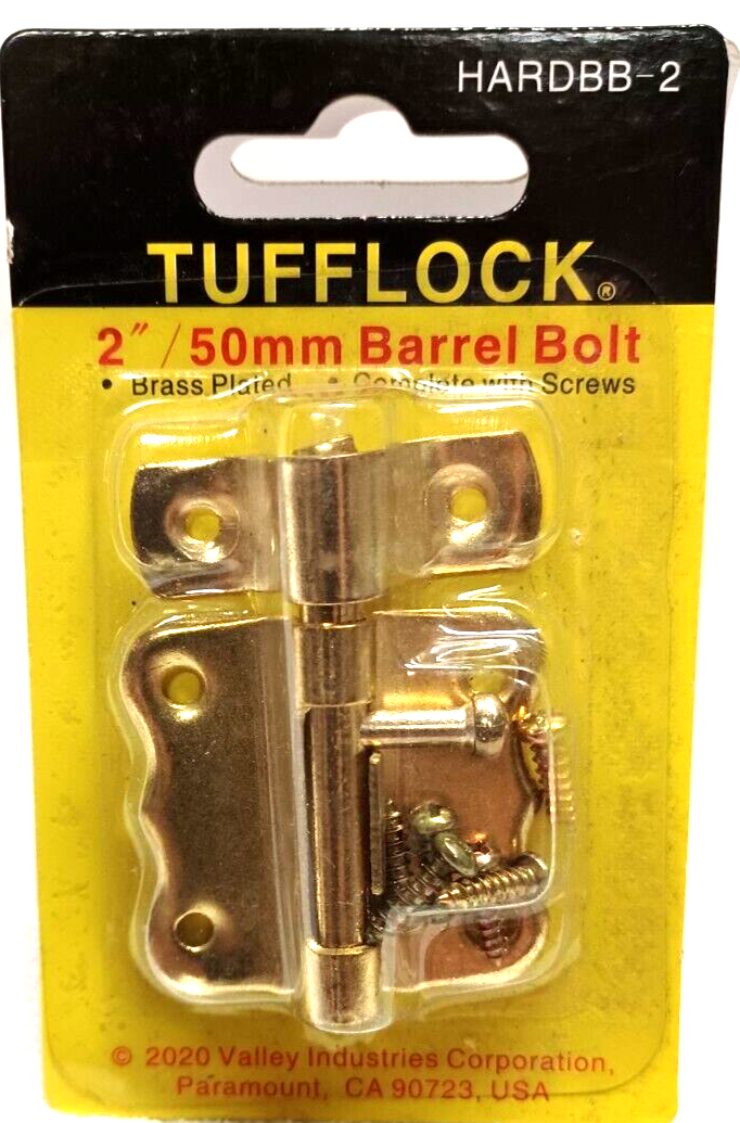 SMALL BARREL BOLT 2" BRASS PLATED WITH SCREWS-SMALL 639469214989| eBay