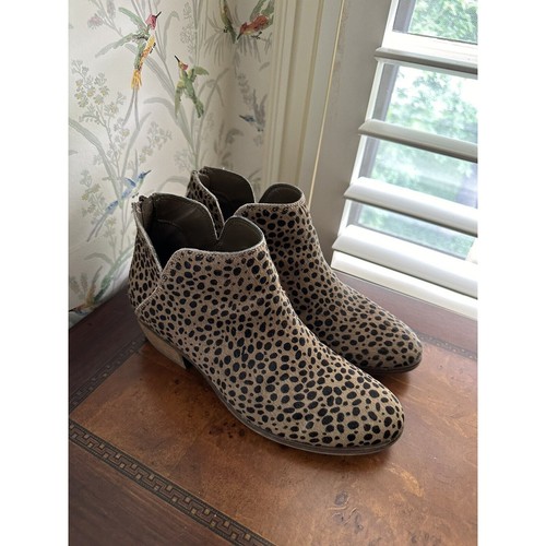 Michael Shannon Leather Upper Ankle Boots Zip -Up Women's Size 8.5 ...