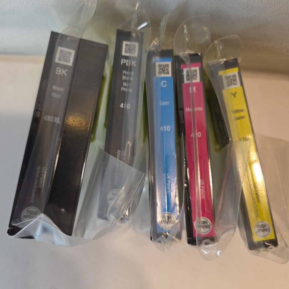NEW GENUINE - EPSON 410XL COMBO INK CARTRIDGES - T410XL-BCS Sealed Bags ...