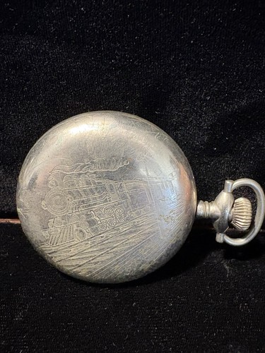 Keystone Railroad Pocket Watch Engraved Train On Case Back | eBay