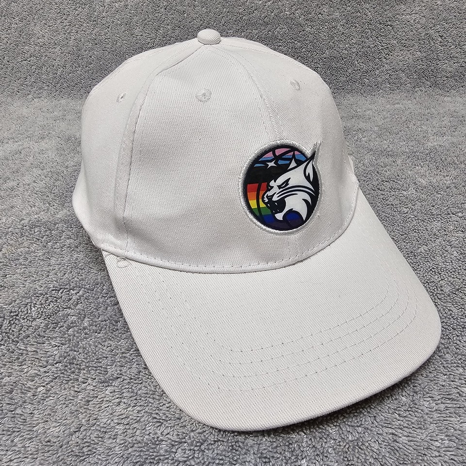 MN Lynx Pride Hat WNBA Baseball Cap Strapback Adjustable White Rainbow ...