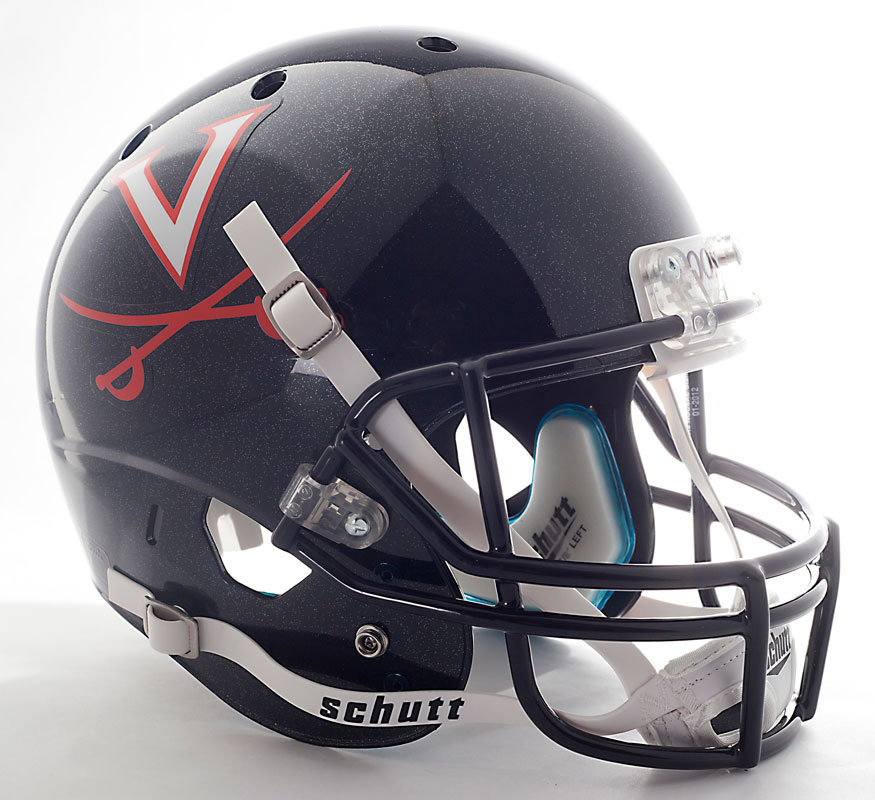 VIRGINIA CAVALIERS Schutt AiR XP Authentic GAMEDAY Football Helmet UVA ...
