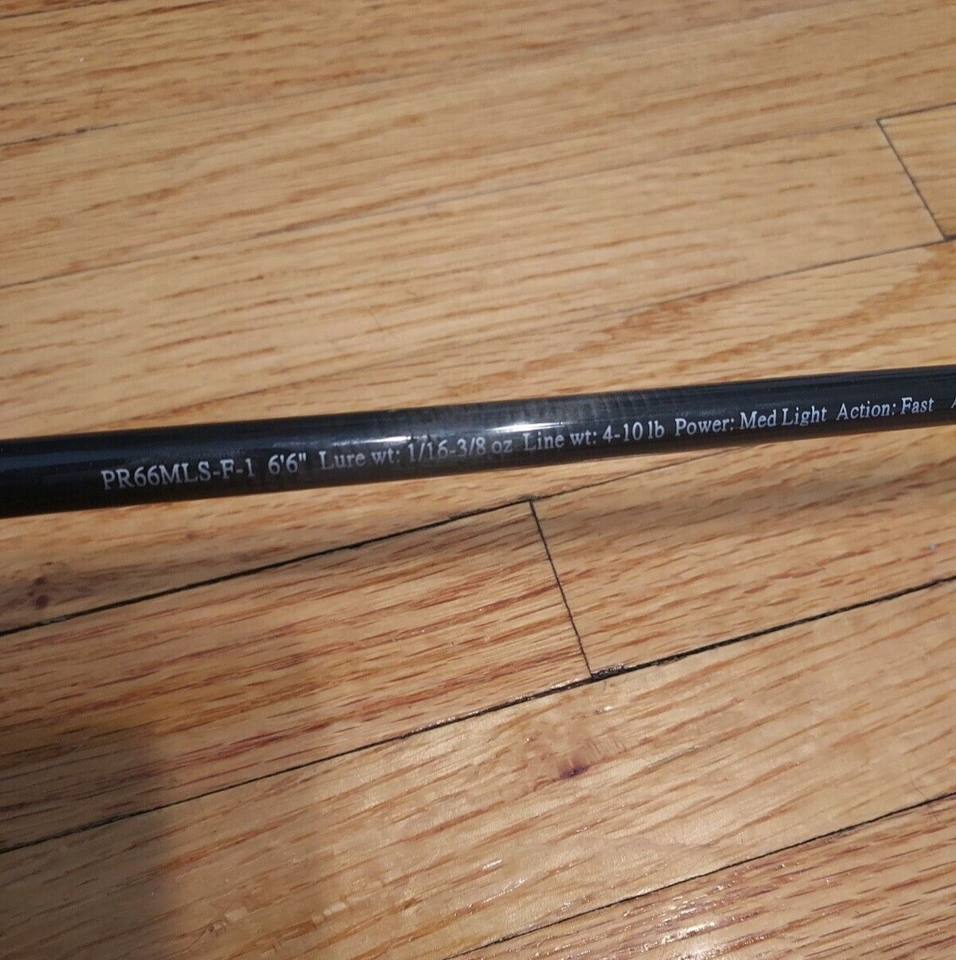 Bass Pro Shops Prodigy Walleye Spinning Rod 6'6 Medium Light Fast ...